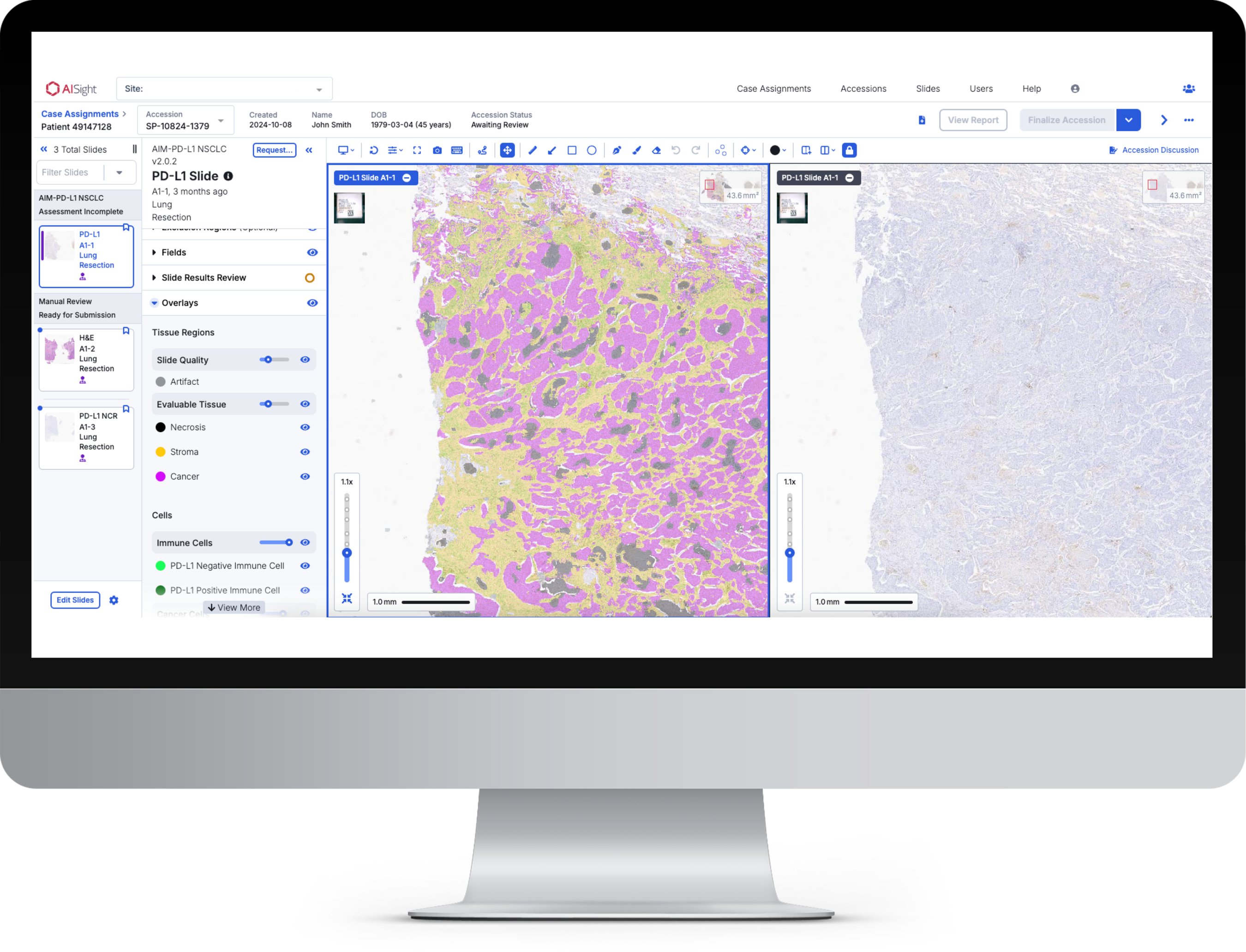 PathAI AISight Image Management System Landing Page