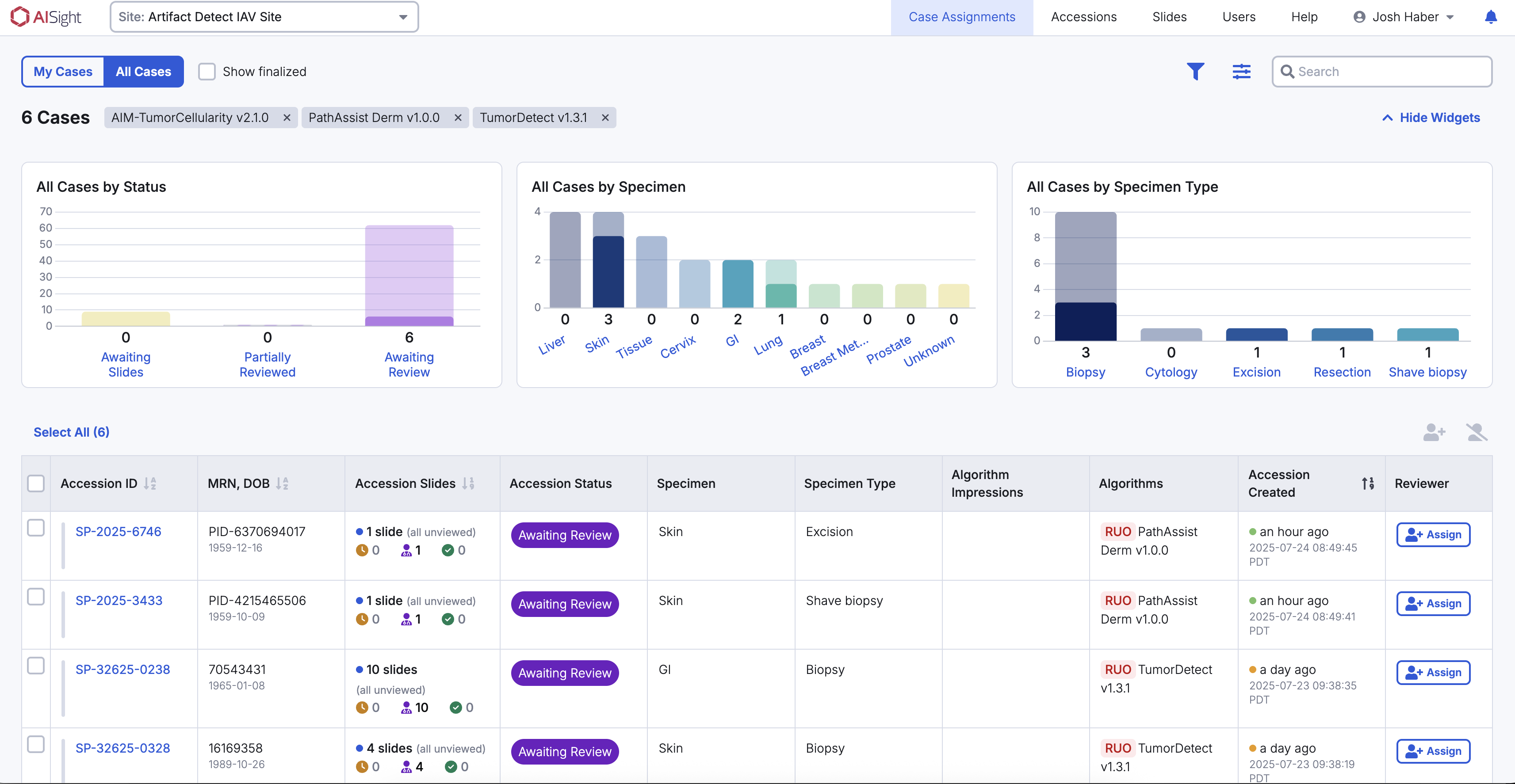 PathAI AISight Image Management System Landing Page
