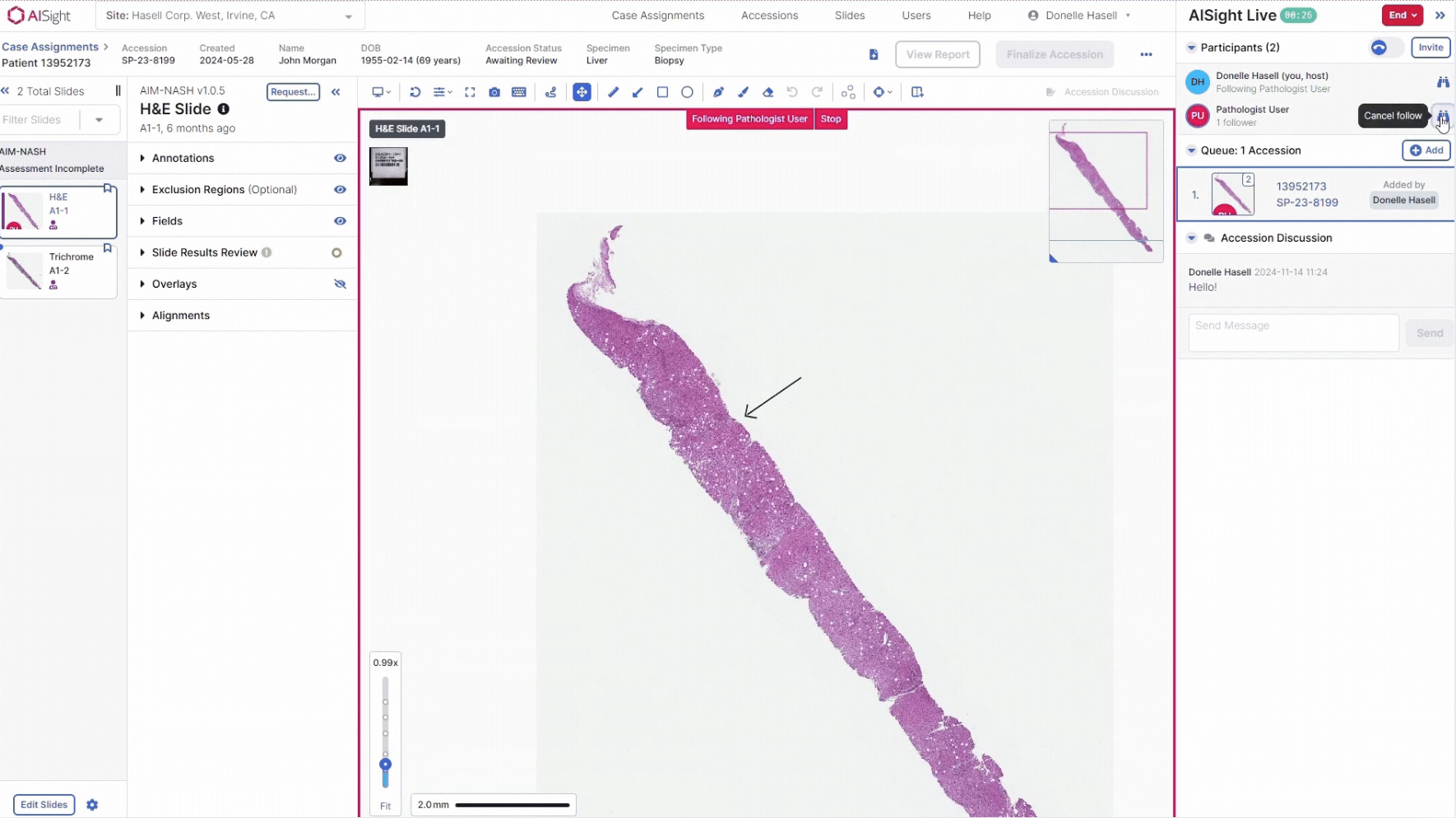 PathAI AISight Image Management System Landing Page